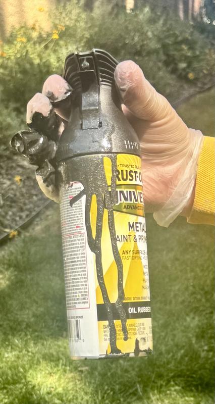 Rust-Oleum Universal Satin Nickel Metallic Spray Paint and Primer In ...
