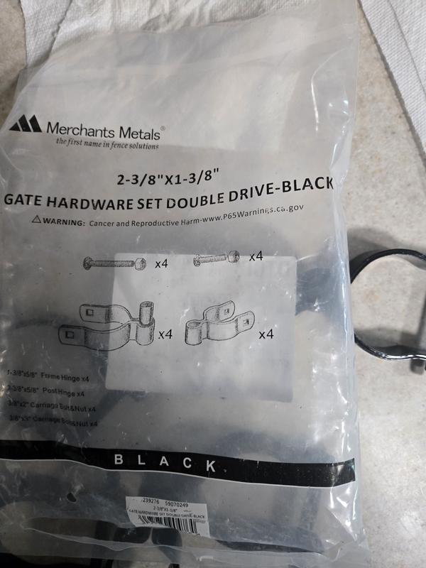 Merchants Metals 4 -Pack 7-in Black Gate hinge in the Gate Hardware ...