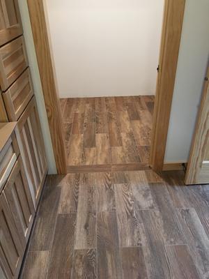 allen + roth Natural Timber Cinnamon 6-in x 24-in Glazed Porcelain Wood ...