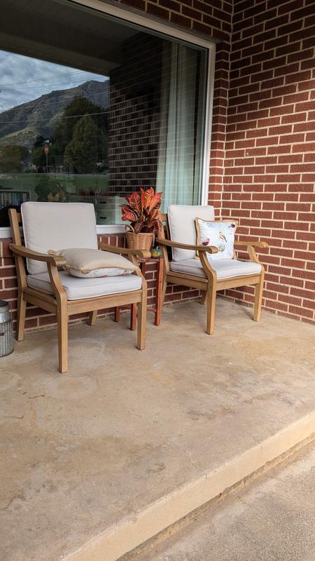 allen + roth Laurel Way Set of 2 Brown Wood Frame Stationary Dining ...