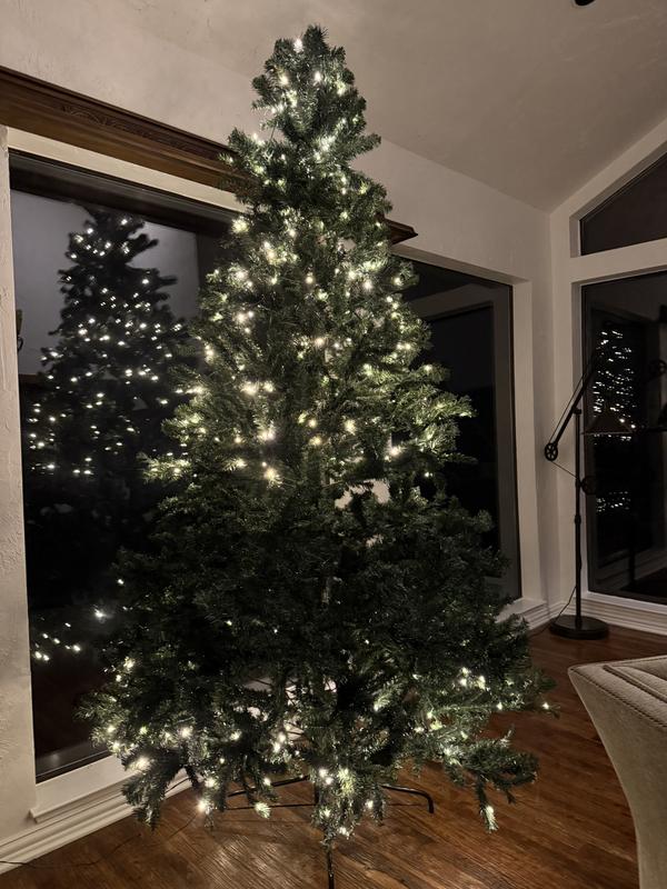 Nearly Natural 4-ft Douglas Fir Pre-lit Artificial Christmas Tree with ...