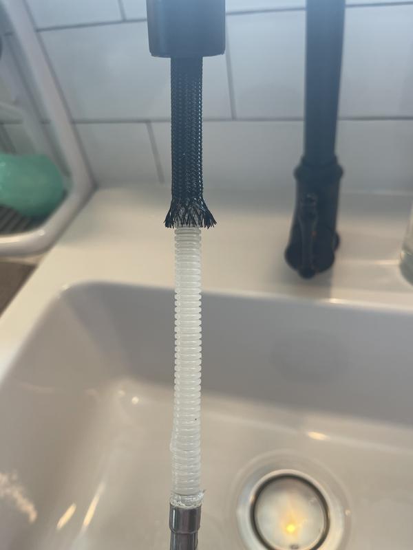 AKDY Chrome Single Handle Pull-down Kitchen Faucet with Sprayer KF0007 ...