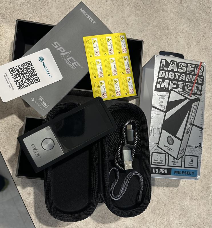 MILESEEY DP9 PRO 3-Way Measure, Smart Calculator, App Sync 330-ft ...