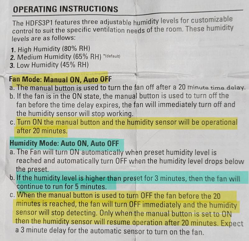 Eaton Plastic Bath Fan Humidity Sensor HDFS3P1-W-KB-LW at Lowes.com