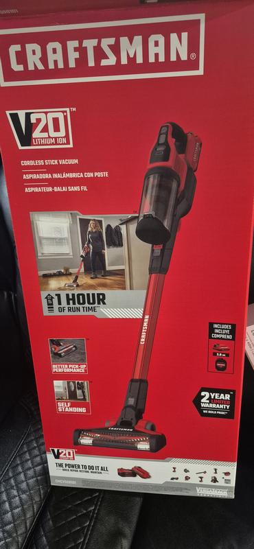 CRAFTSMAN V20 Cordless Pet Stick Vacuum CMCVS001D1 at Lowes.com
