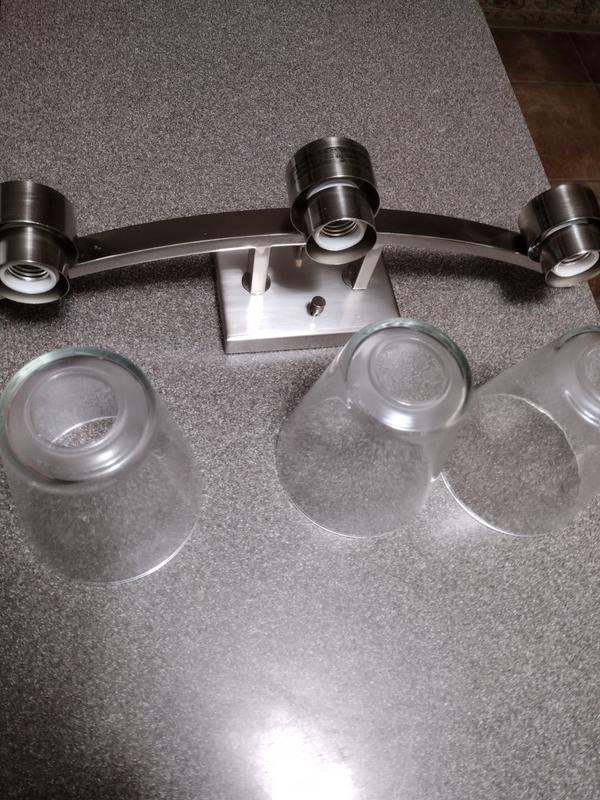 allen + roth Fairendale 21.75-in 3-Light Brushed Nickel Transitional ...
