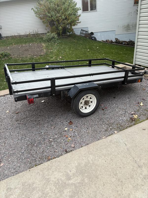 DK2 4-ft x 8-ft Steel Open Rail Kit for DK2 Folding Utility Trailer ...