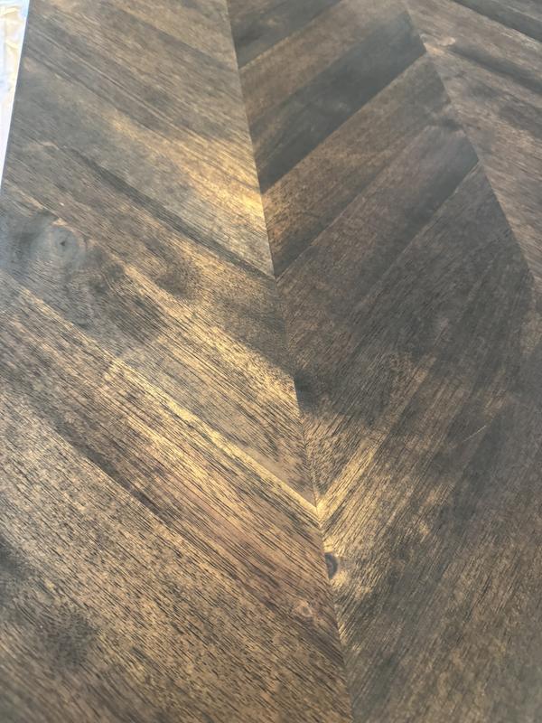 Sparrow Peak FSC Chevron 8-ft x 25-in x 1.5-in Walnut Stained Acacia ...
