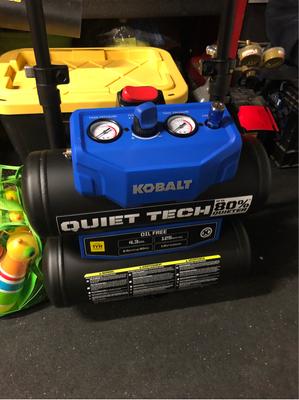 Kobalt 3300244 QUIET TECH 2-Gallon Portable Air Compressor | atelier ...