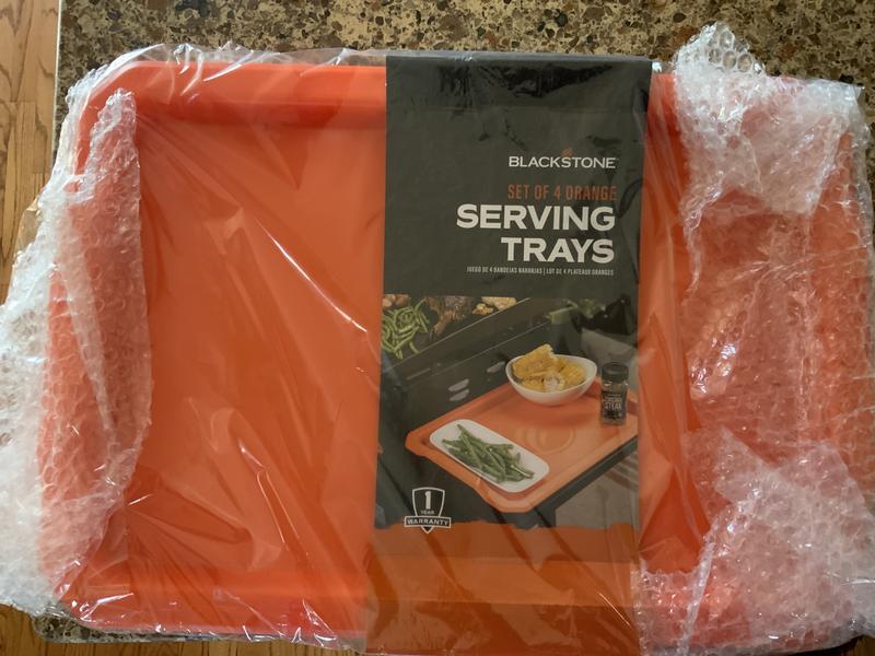 Blackstone 19-in x 1.5-in Orange Rectangle Serving Tray 5598 at Lowes.com