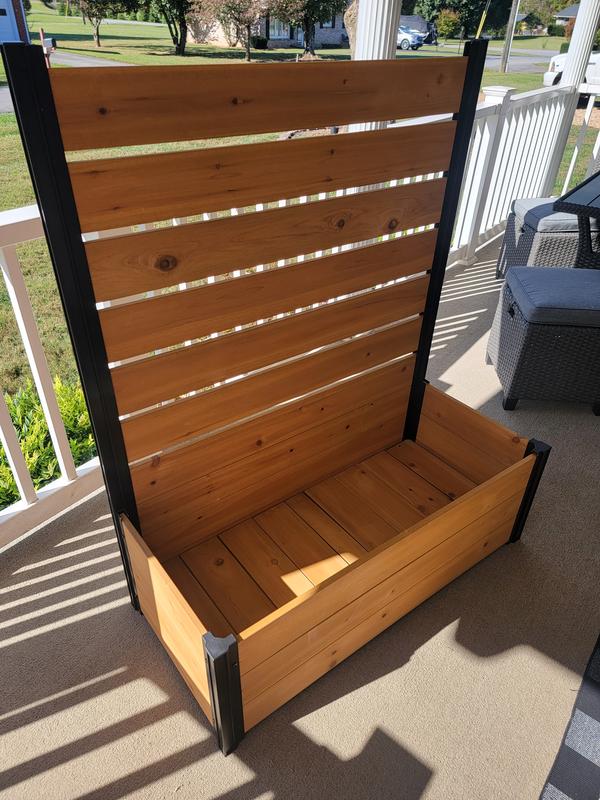 Enclo Privacy Screens Concord 41-in W x 73-in H Wood Planter Box Cedar ...