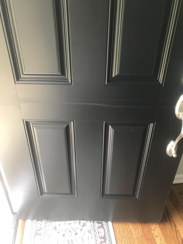 Masonite 36-in x 80-in x 4-9/16-in Fiberglass Left-hand inswing Warm ...