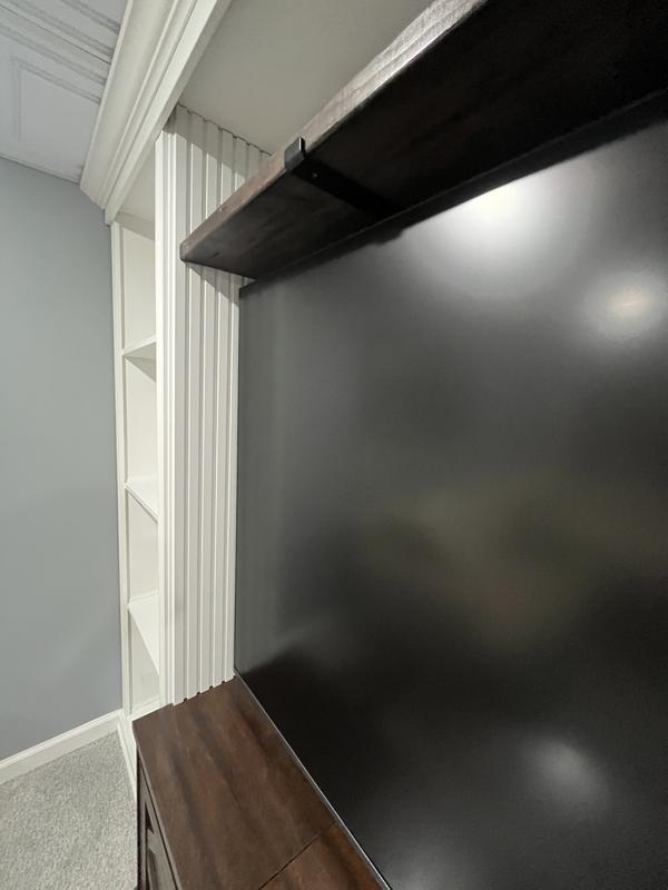 11/16-in x 4-3/4-in x 8-ft Finished Soft Touch Black MDF Tongue and ...