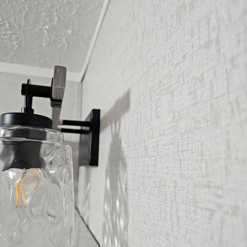 YANSUN 24.1-in 3 Light Matte Black Industrial Bathroom Vanity light in ...