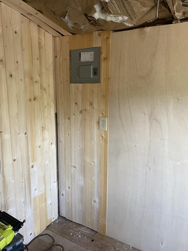 EverTrue Stainable Gold Wood Wall Panel ( in the Wall Panels department ...