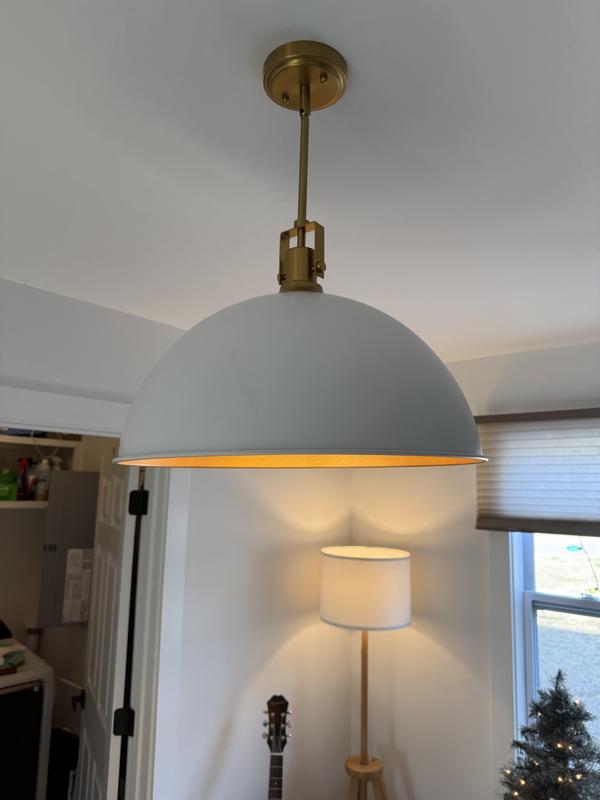 LamQee Dome Pendant Light 1 -Light Brown Modern/contemporary Metal Dome ...