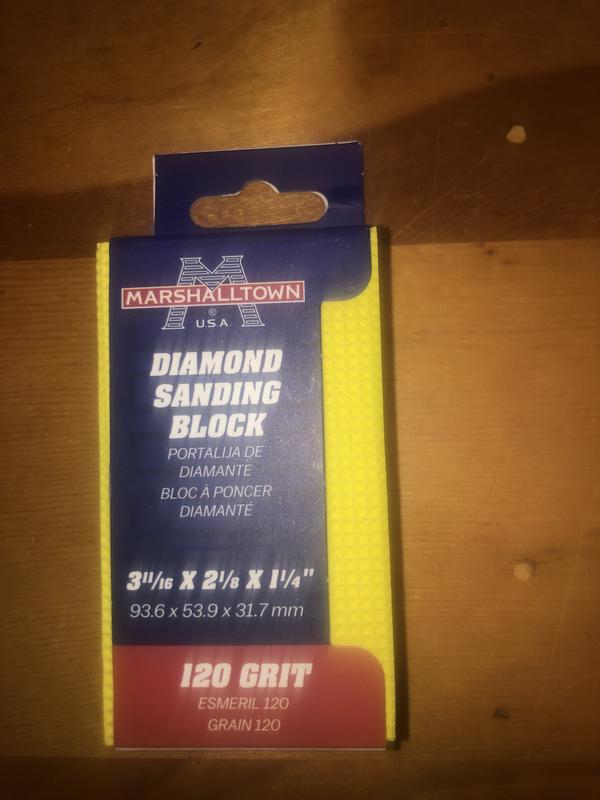 Marshalltown Diamond Tile Sander Fine 200 Sanding Block 2.12-in x 3.69 ...