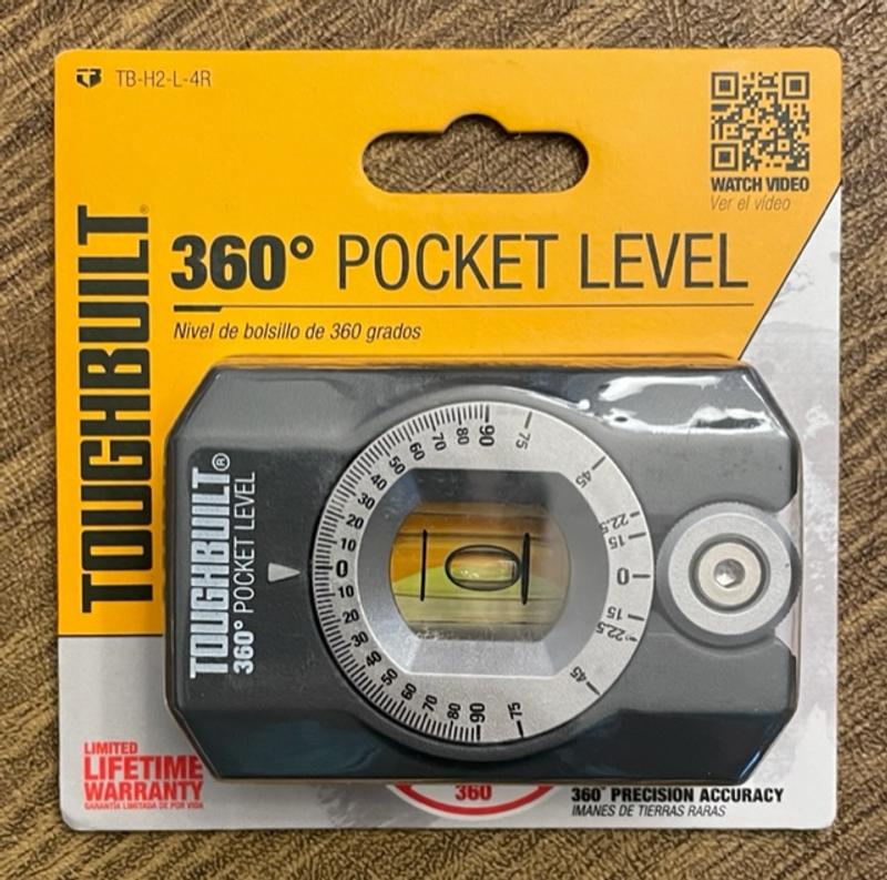 TOUGHBUILT Aluminum 3.27-in 1 Vial Magnetic Pocket Level TB-H2-L-4R at ...