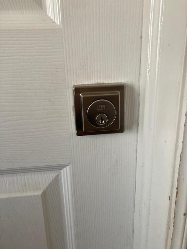 RELIABILT Contemporary Square Matte Black Single Cylinder Deadbolt ...