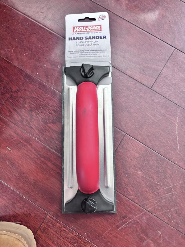 WAL-BOARD TOOLS Soft Grip Hand sander 3.25-in x 9.5-in in the Hand ...