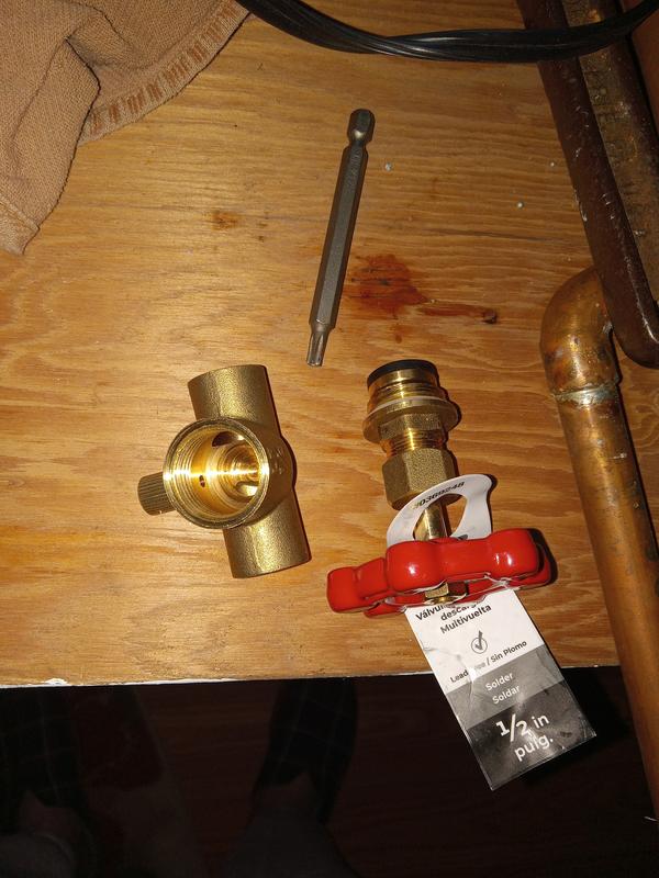 RELIABILT 3/4-in CopPEr Sweat x 3/4-in Copper Sweat Brass Multi Turn ...