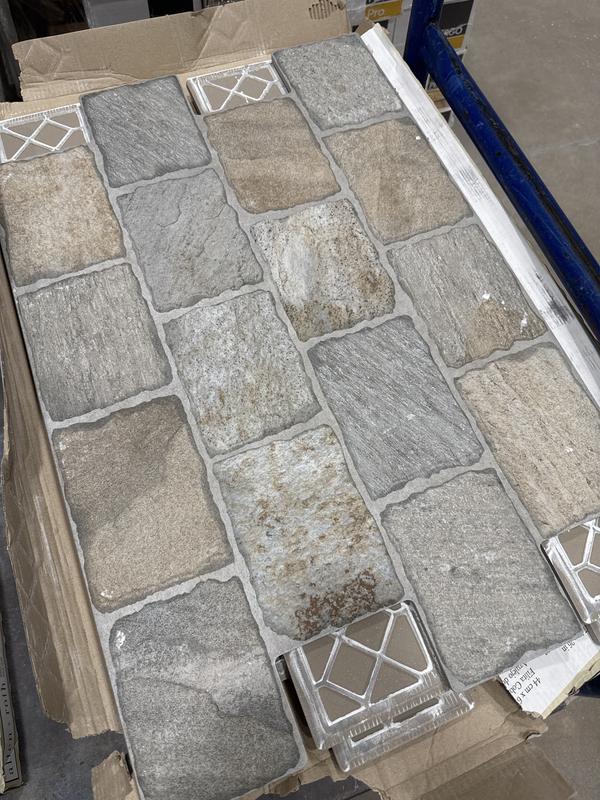 allen + roth Filita Cobblestone 17-in x 26-in Matte Porcelain Random ...