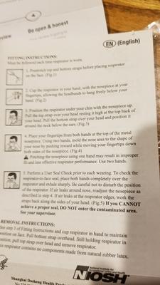 Dasheng White Disposable N95 Safety mask 5 -Pack in the Respirators ...