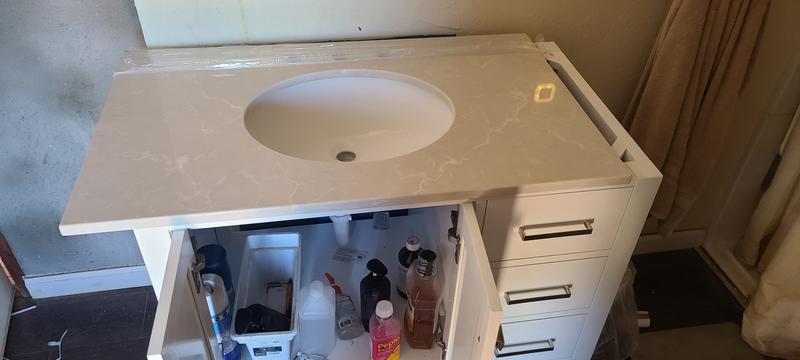 ARIEL Cambridge 42-in Oak Bathroom Vanity Base Cabinet without Top in ...