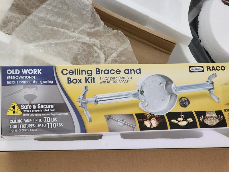 Hubbell RACO Steel Old Work Ceiling Fan Electrical Box 936XL at Lowes.com