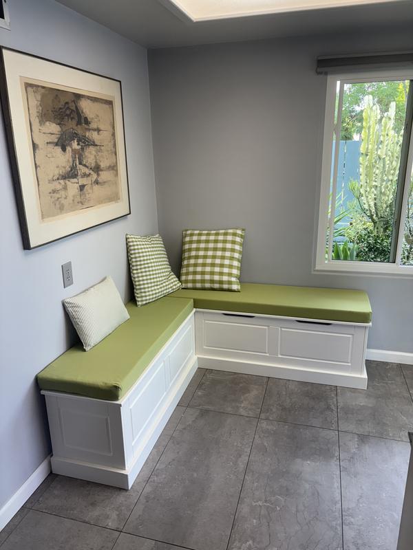 Linon Pamela White Corner Dining Bench LOWES2131 at Lowes.com