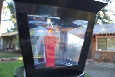 Gemmy 72.24-Inches Freestanding Lamp post Door decoration with White ...