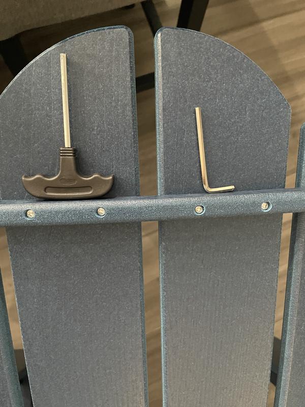 JEAREY Patio Rocking Chair with Cloud-Shape Back Dark Red Hdpe Frame ...