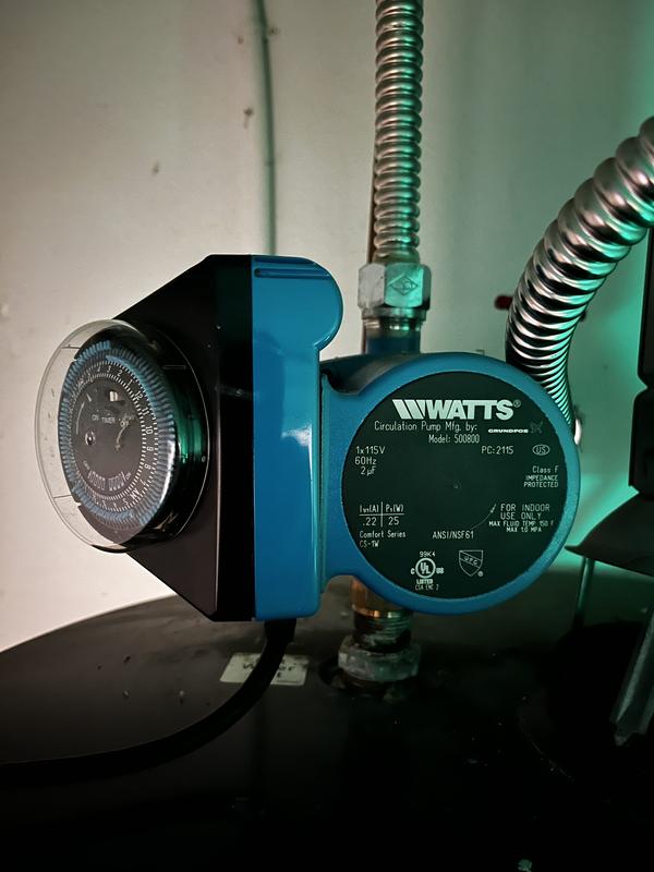 Watts Hrws Steel Recirculating Pump For Universal Water Heater 500899 ...