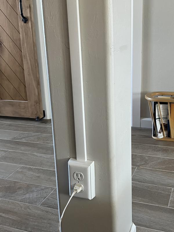 Legrand Non-Metallic 3-Piece White Raceway Receptacle Enclosure Kit ...