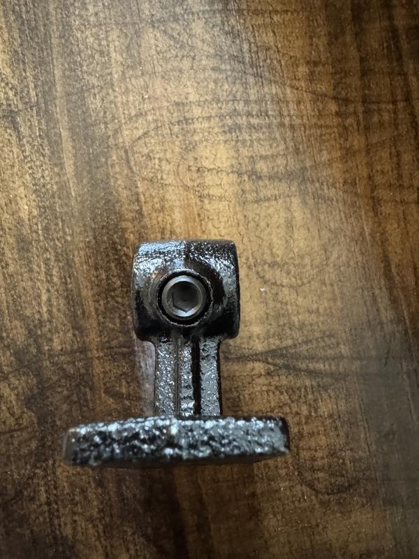 SteelTek 3/4-in Structural Black Rail Support 684-304HC at Lowes.com