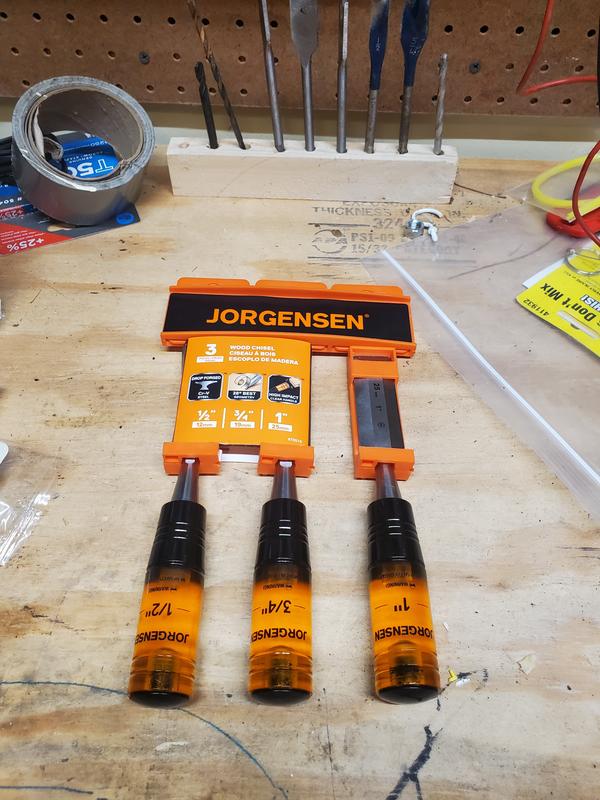 Jorgensen 3-Pack Woodworking Chisels Set 70510 at Lowes.com
