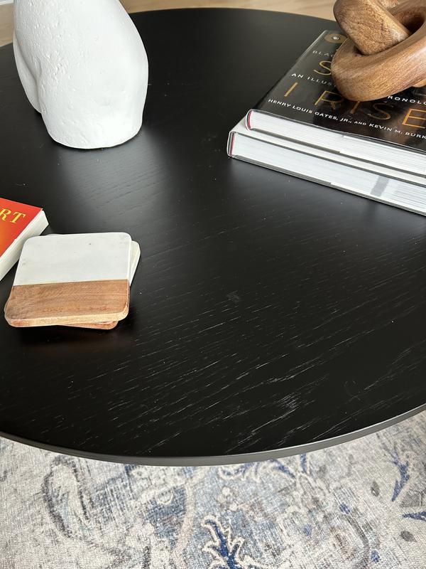 Black Oak Mdf Scandinavian Coffee Table NL-4621-BLK at Lowes.com