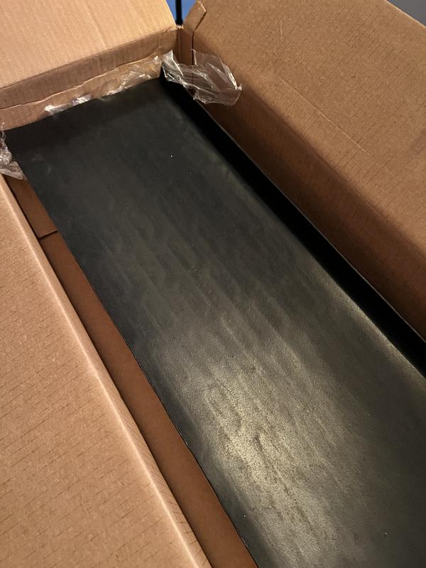 Rubber-Cal Black Rubber Rectangular Indoor or Outdoor Utility Mat 10 ...