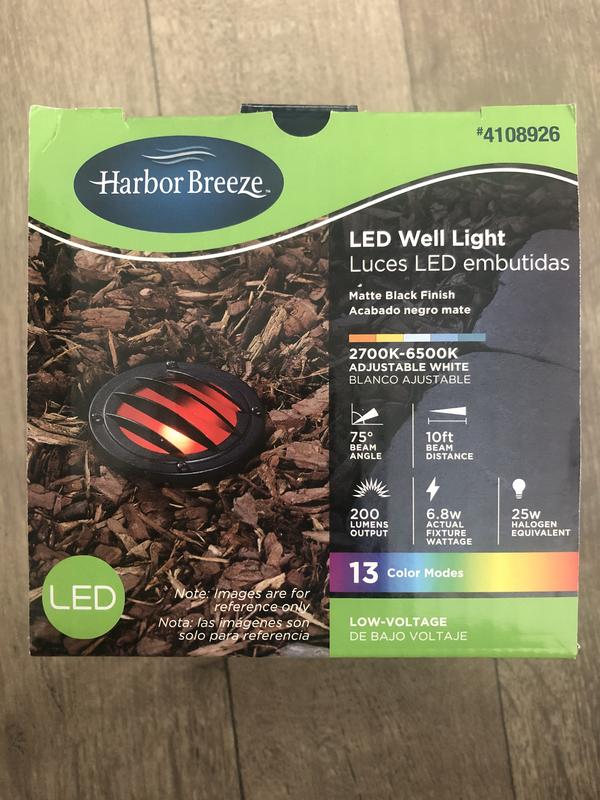 Harbor Breeze 68 Watt Black Low Voltage Hardwired Led Well Light