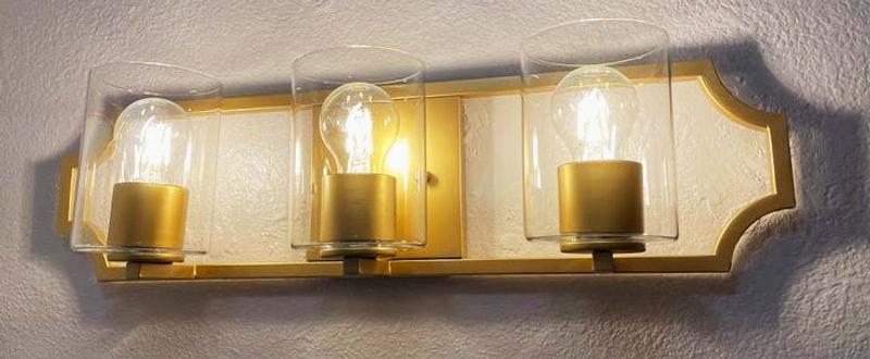 Progress Lighting Teigen 23.5-in 3 Light Gold Traditional Bathroom ...