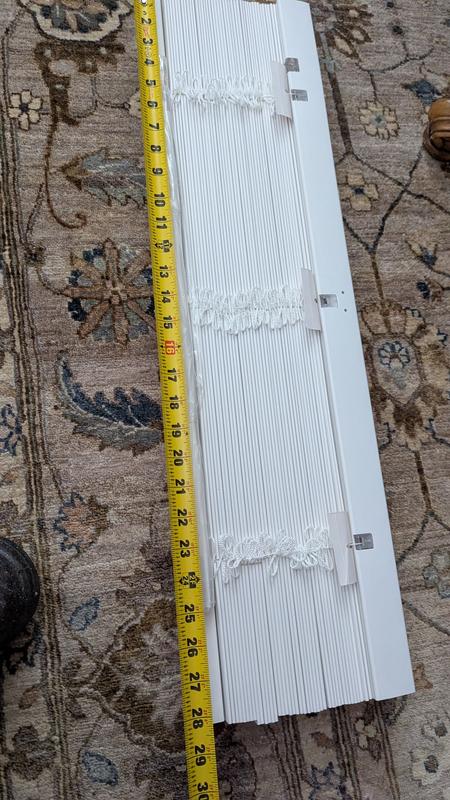 LEVOLOR Trim+Go 2-in Slat Width 64-in x 64-in Cordless Walnut Faux wood Room darkening ...