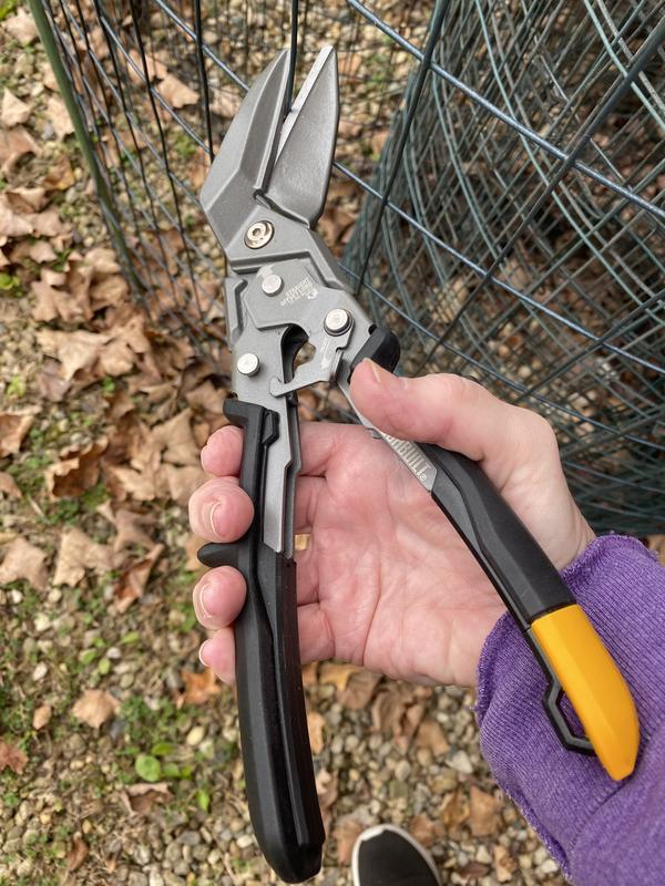 TOUGHBUILT Aviation Offset Alloy Steel Straight Long Cut Offset Snips ...