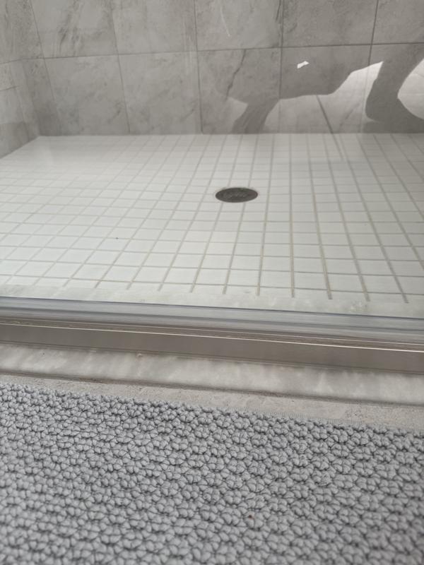 Prime-Line 0.25-in Hinged shower door Bottom Sweep in the Bathtub ...