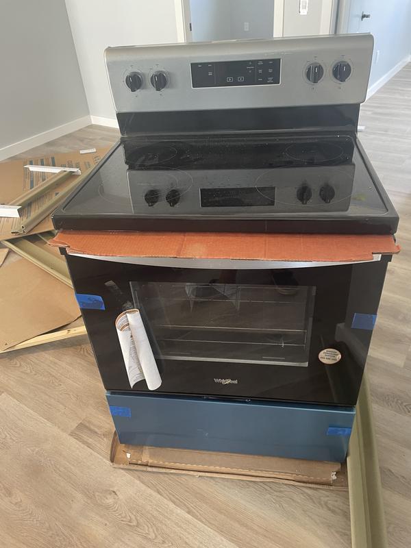 Whirlpool 30-in Glass Top 4 Burners 5.3-cu ft Freestanding Electric ...