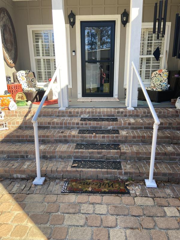 Wolf Handrail 1.9-in x 72-in Charcoal Bronze Painted Aluminum Interior ...