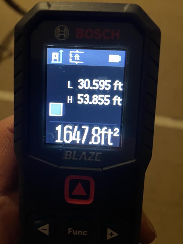 Shop Bosch BLAZE Red-Beam 165 ft. Laser Distance Measurer with 3.7V Lithium-Ion Battery at Lowes.com