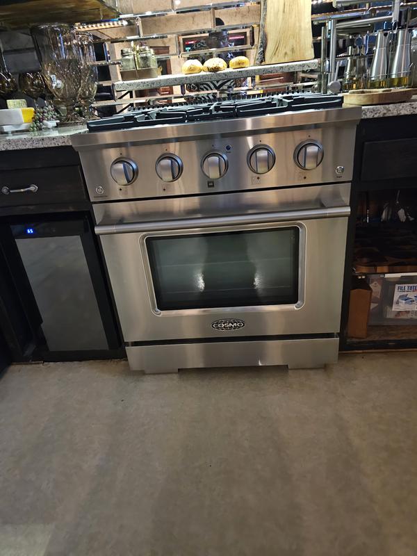 Cosmo COS-GRP366 36-in 6 burners 5.4-cu ft Convection Oven Freestanding ...