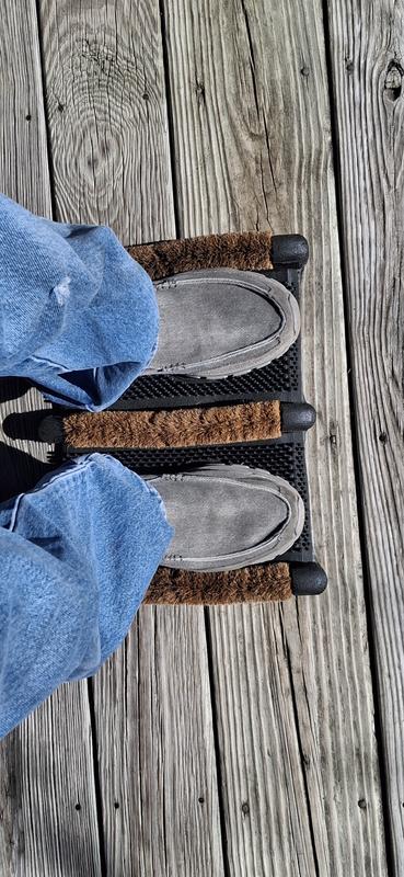 Rubber-Cal 1-ft x 2-ft Brown Coir Rectangular Indoor or Outdoor Home ...