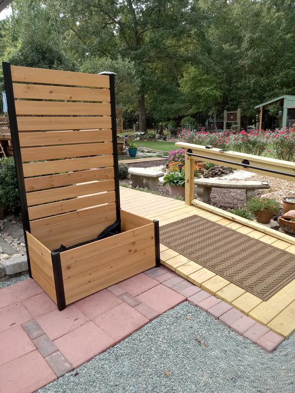 Enclo Privacy Screens Concord 41-in W x 73-in H Wood Planter Box Cedar ...