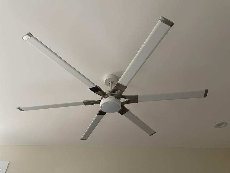 Generation Lighting Loft 62-in Matte White Integrated LED Indoor ...